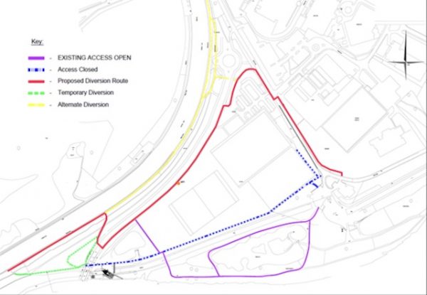 Temporary Path Diversion Near Whin Park - The Highland Times